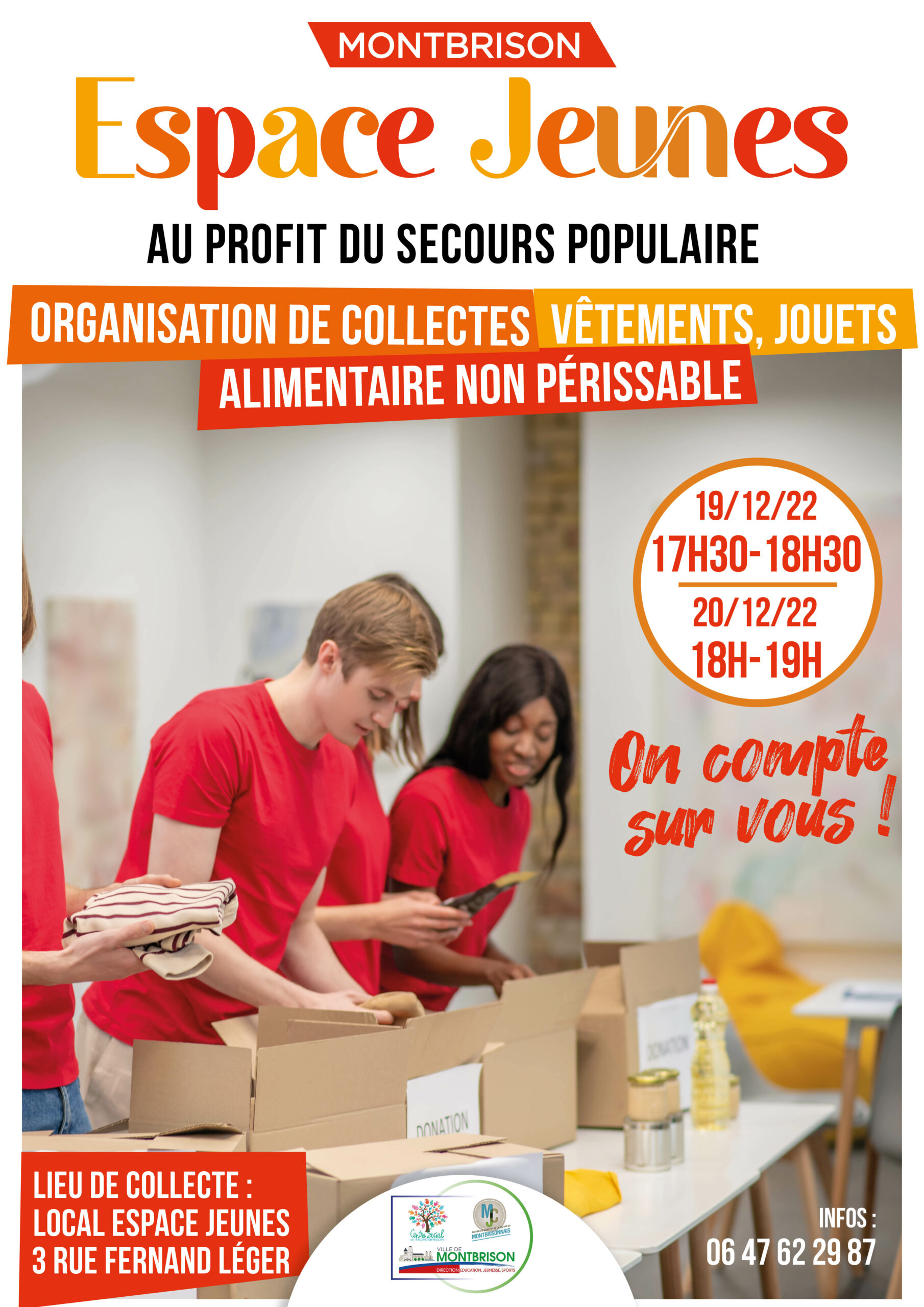 Collecte au profit du Secours Populaire | Ville de Montbrison